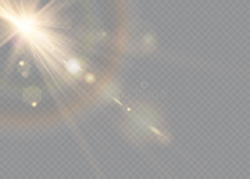 White Glowing Light Explodes on a Transparent Background. Sparkling ...