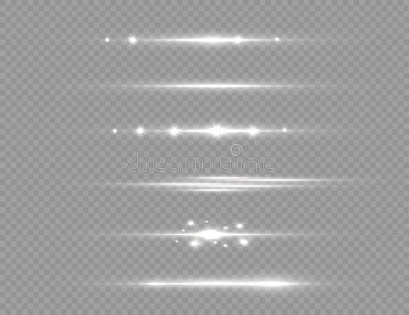 White Glowing Light, Bright Flash, Shining Sun. Stock Vector ...