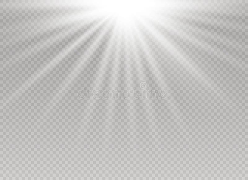 White glowing light stock vector. Illustration of glowing - 127255152