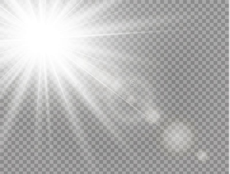 White glowing light stock vector. Illustration of effect - 127255200