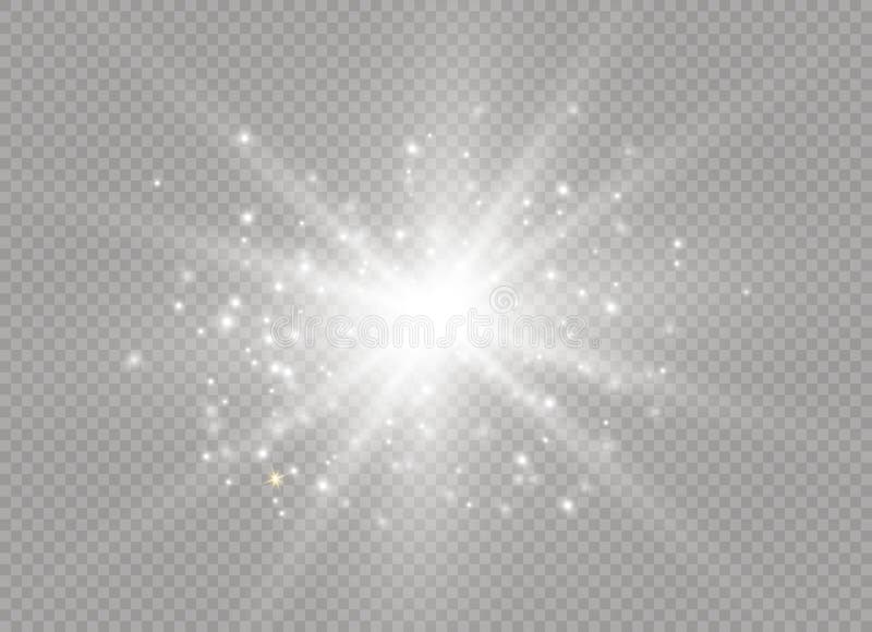 White glowing light stock vector. Illustration of gradient - 129681987