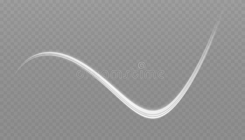 White Glowing Shiny Lines Effect Stock Vector - Illustration of sparkle ...