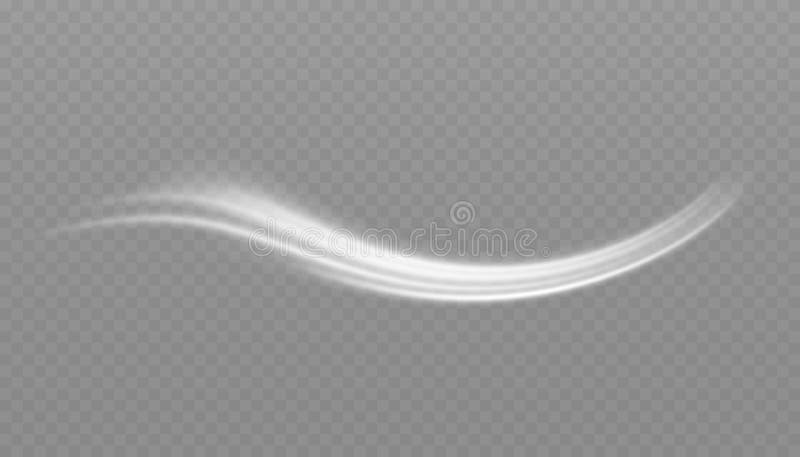 White Glowing Shiny Lines Effect Stock Vector - Illustration of flare ...