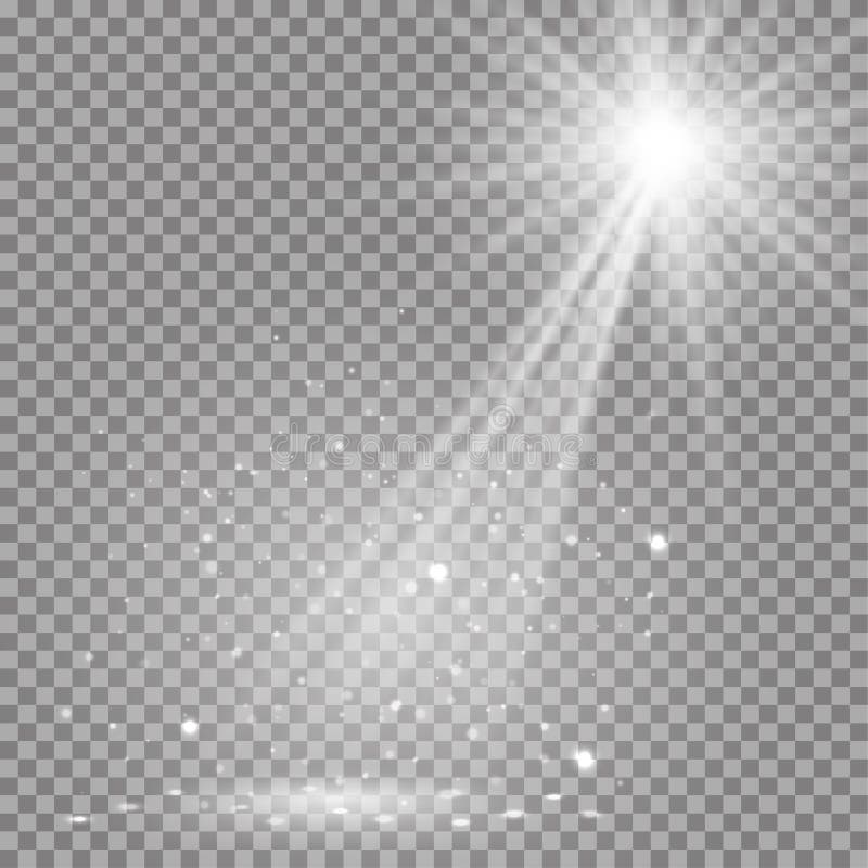 White Glowing Transparent Disco Lights Background. Stock Vector ...