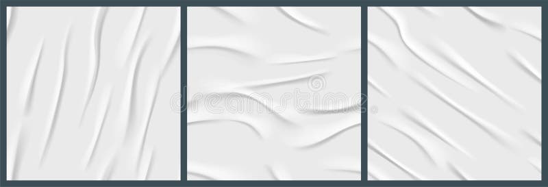 White Glued Paper Texture, Seamless Pattern Stock Vector - Illustration ...
