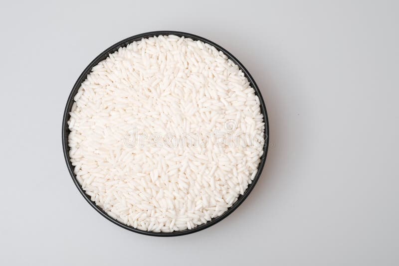 Raw white glutinous rice stock photo. Image of glutinous - 18294848