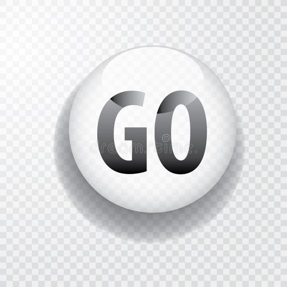 White go button stock vector. Illustration of choice - 108224366