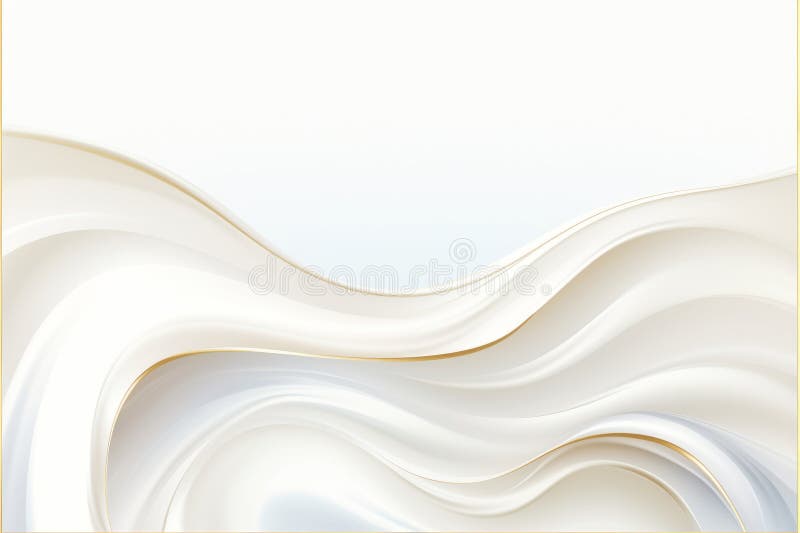 A White and Gold Background with Waves Stock Illustration ...