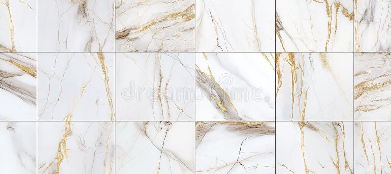 White Gold Checkered Marble Wall Background, Box, Tile Stock ...