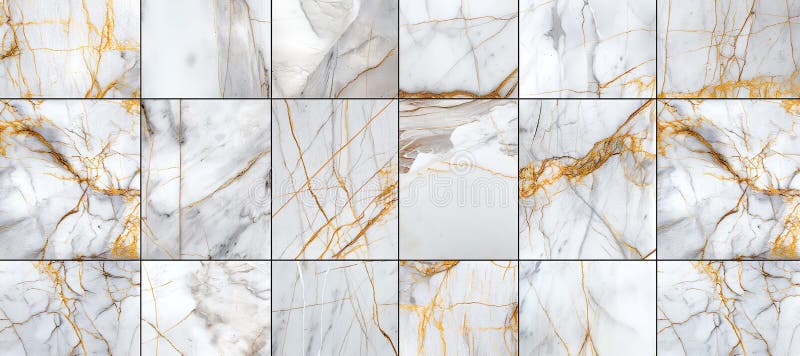 White Gold Checkered Marble Wall Background, Box, Tile Stock ...