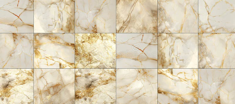 White Gold Checkered Marble Wall Background, Box, Tile Stock ...