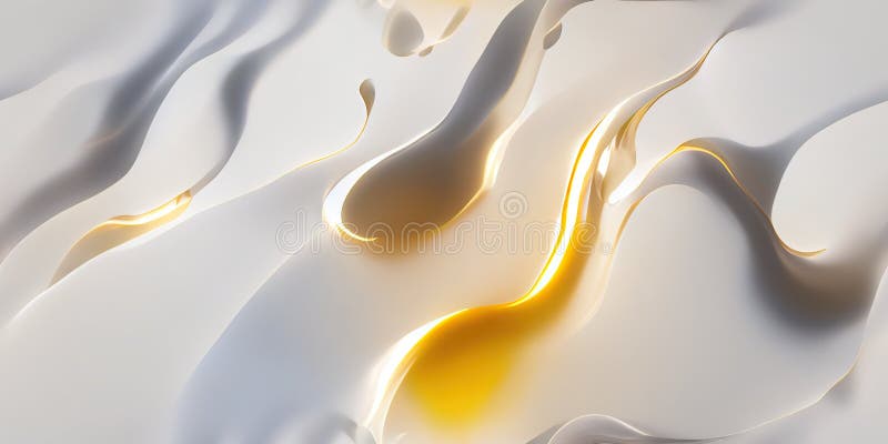 White and Gold Fluid Flows in a Flowing, Seamless Texture Stock ...