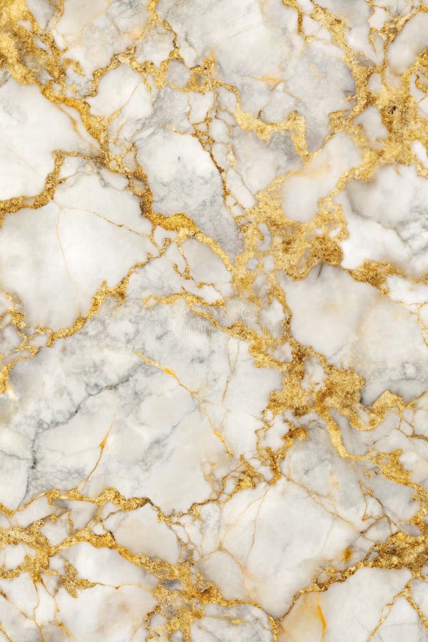 White and Gold Marble Texture Collage for Design Stock Illustration ...