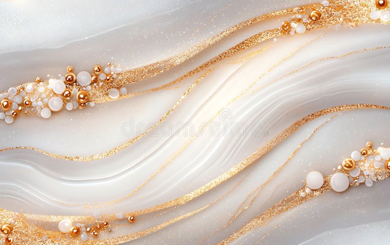 White Gold Marble Texture Pattern Background with High Resolution ...