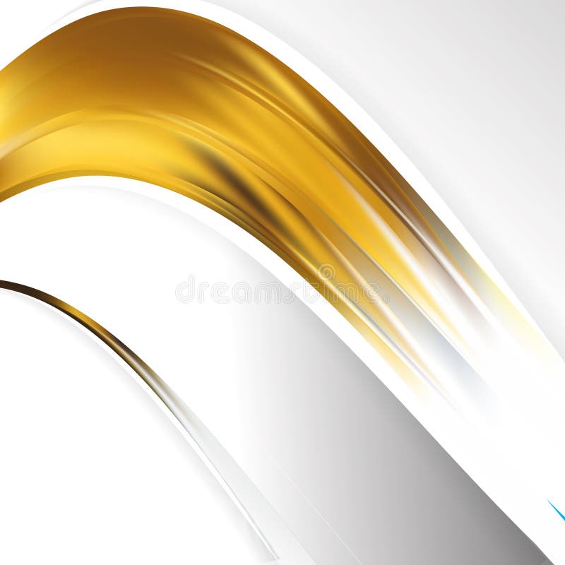 White and Gold Wave Business Background Stock Vector - Illustration of ...