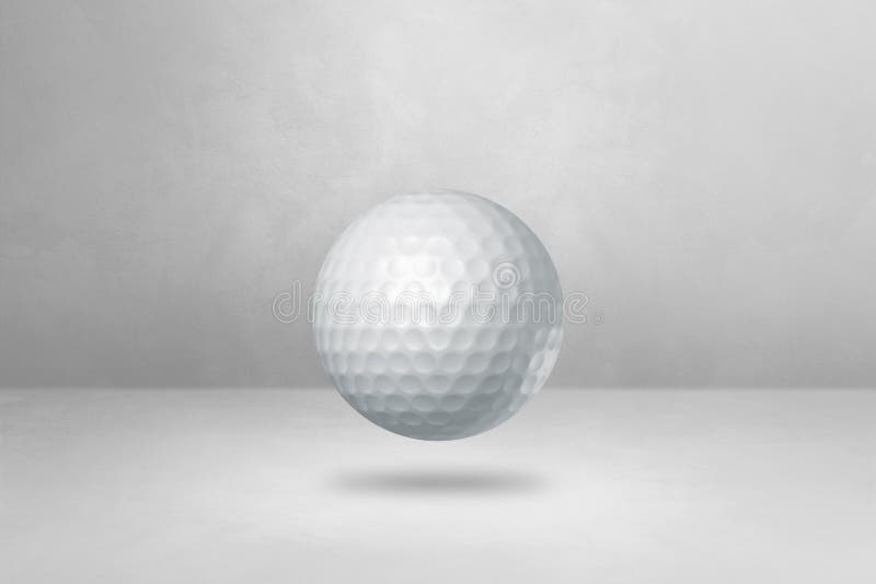 White Golf Ball on a Blank Studio Background Stock Illustration ...