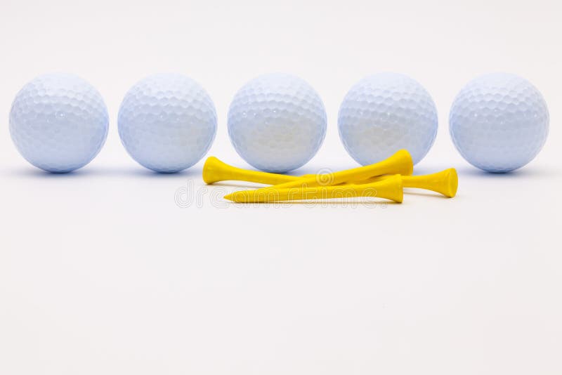 White Golf Ball and U.S. Dollar Coins Stock Image - Image of metal ...