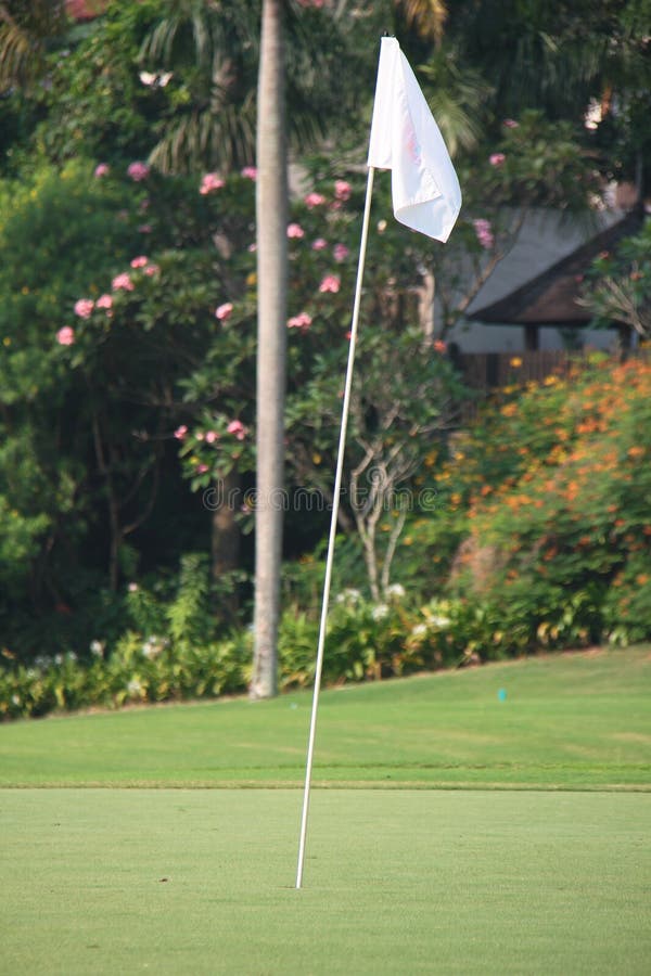 Putting Green at a Golf Course Stock Image - Image of white, play ...