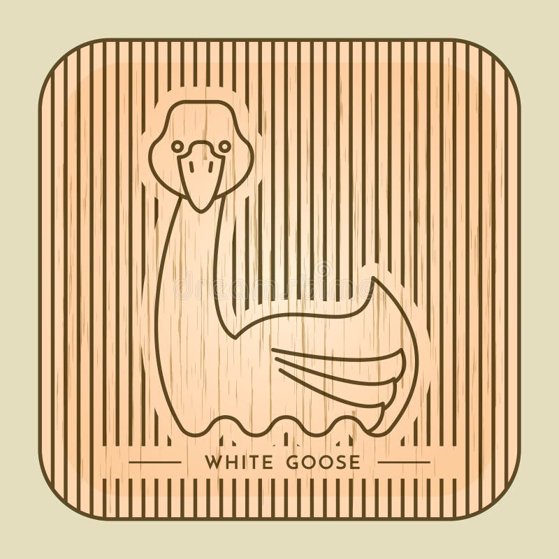 White Goose. Vector Illustration Decorative Design Stock Vector ...
