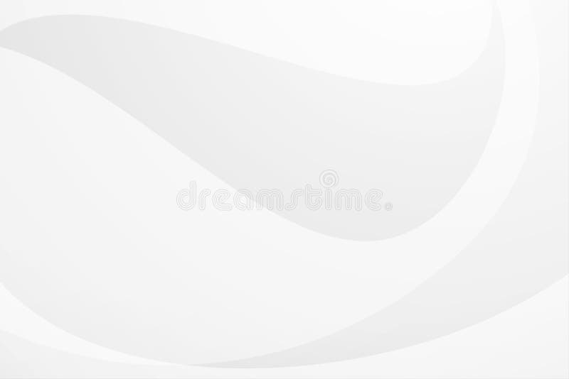 White Gradient Abstract Curve Pattern on Gray Background Stock ...