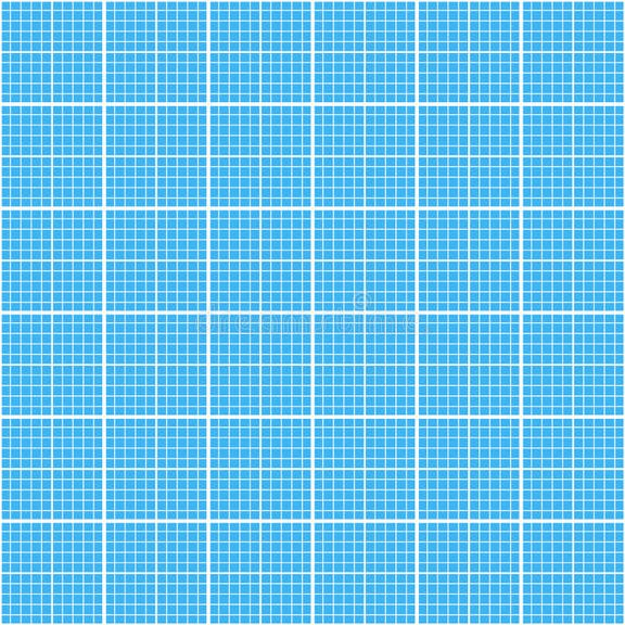 White Graph Grid on Cyan Paper Seamless Pattern Stock Illustration ...