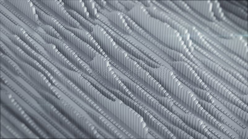 White Graphs of Electromagnetic Waves 3D Rendering Illustration Stock ...