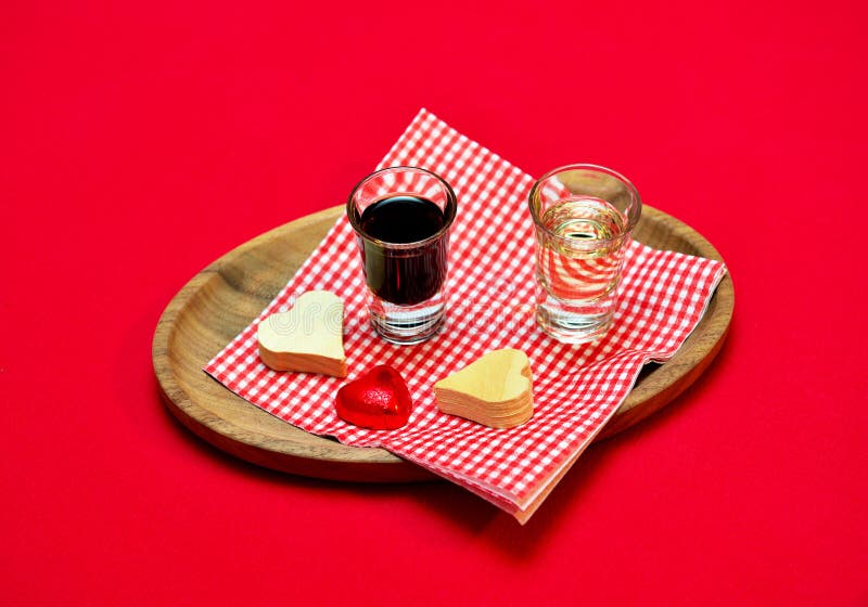 White Grappa and Blueberry Liqueur Stock Photo - Image of blueberry ...