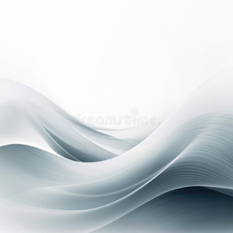 White and Gray Abstract Wave Background Stock Illustration ...