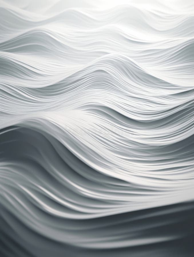 White and Gray Abstract of a Wave Stock Illustration - Illustration of ...