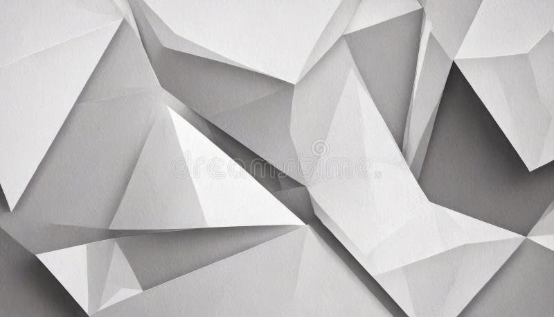 White and Gray Background with Abstract Triangle Shapes and Angles ...