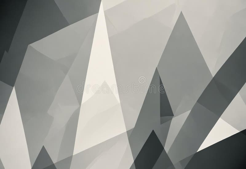 White and Gray Background with Abstract Triangle Shapes and Angles ...