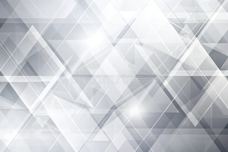 White and Gray Background with Abstract Triangle Shapes and Angles ...