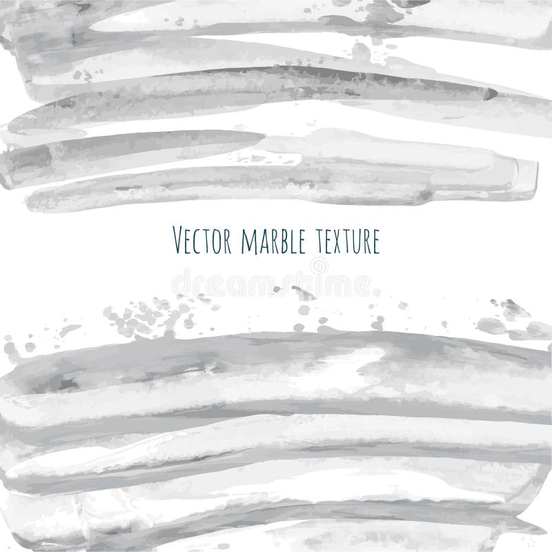 White, Gray, Black Vector Scribble Marble Watercolor Texture Stock ...