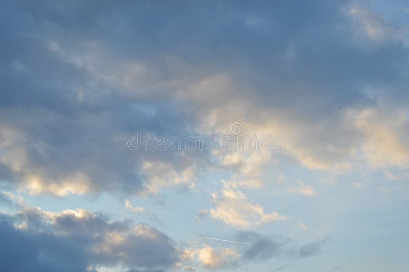 White and Gray Cloud a Gloomy Weather. Summer, Stratosphere. Stock ...