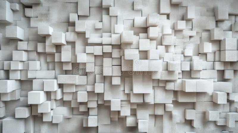 White and Gray Cube Texture Background Stock Illustration ...