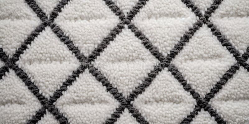 White and Gray Diamond Grid Carpet Texture Stock Illustration ...