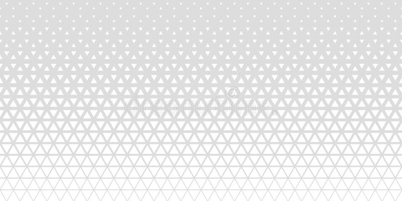 White Gray Halftone Triangles Pattern. Abstract Geometric Gradient ...