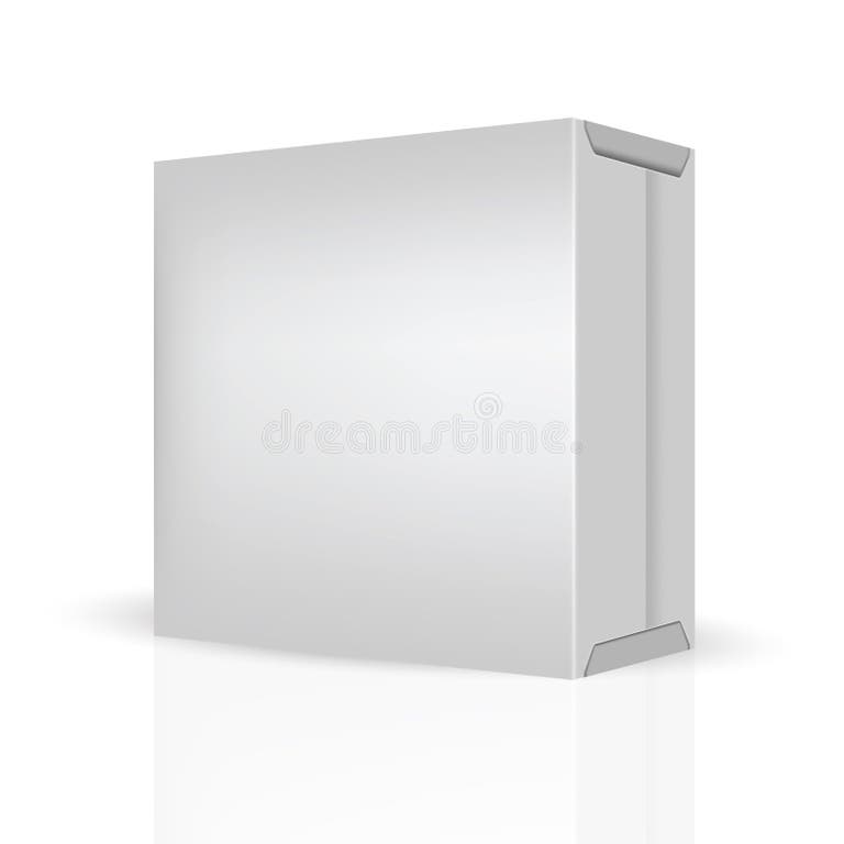White gray package box stock vector. Illustration of background - 59720266