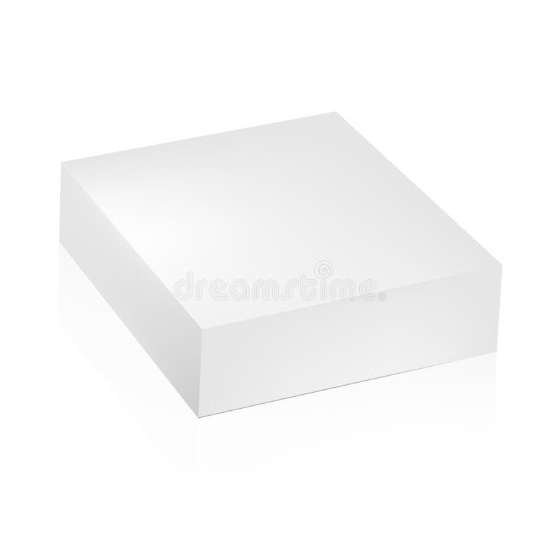White Gray Packaging Square Box Stock Vector - Illustration of business ...