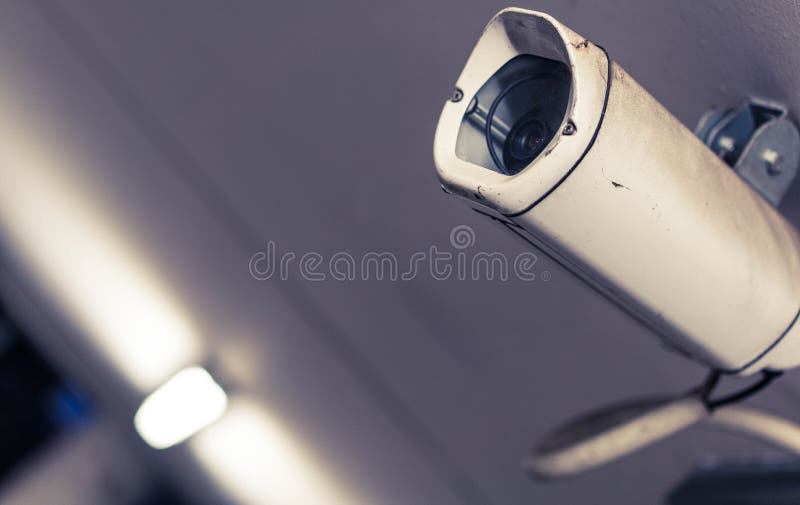 White And Gray Surveillance Camera In Macro Photography Picture. Image ...