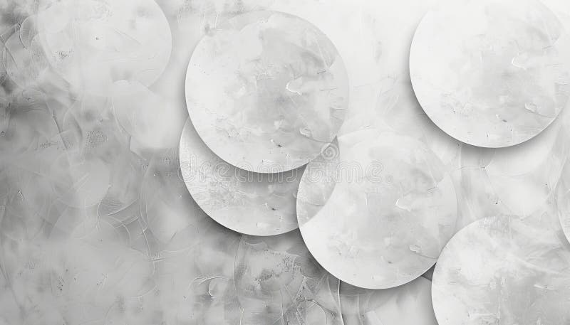 White and Gray Texture with Circles on Paper Stock Illustration ...