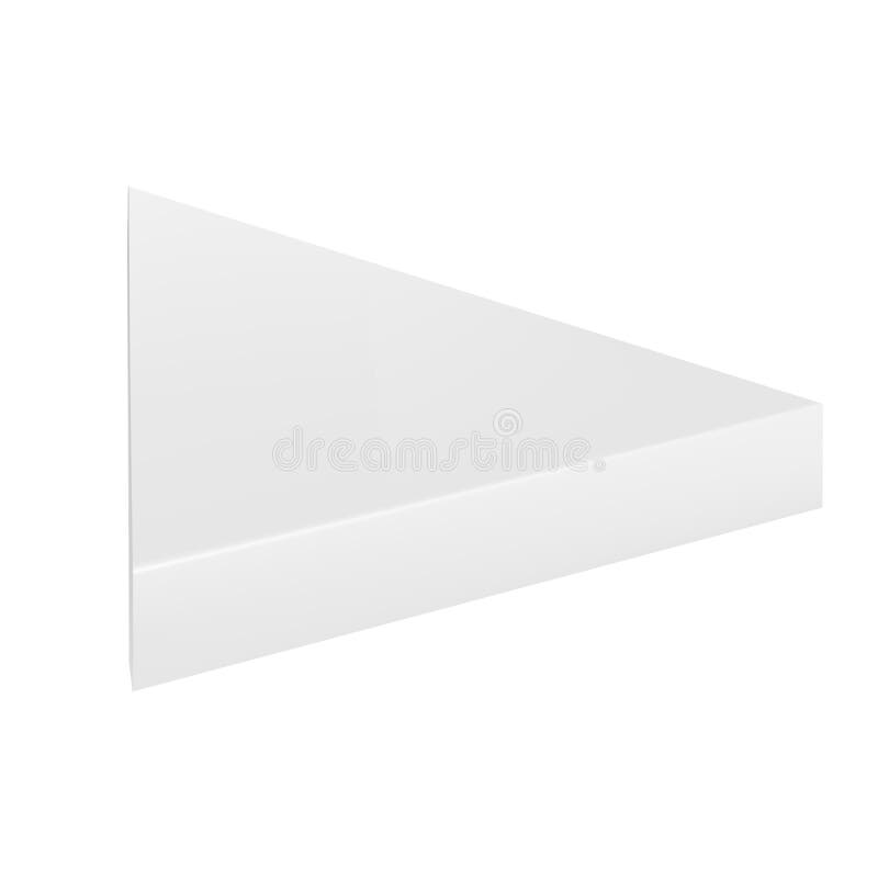Triangle Box Packaging Die Cut Template Design. 3d Mock-up Stock Vector ...