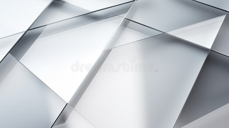 A White and Gray Transparent Mirror Sheet Background with a Geometric ...