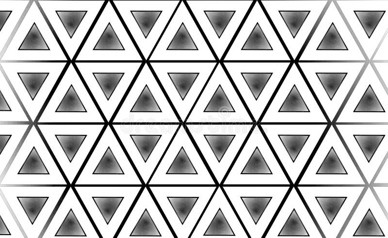 White and Gray Triangular Background with Black Outline. 3d Text Stock ...