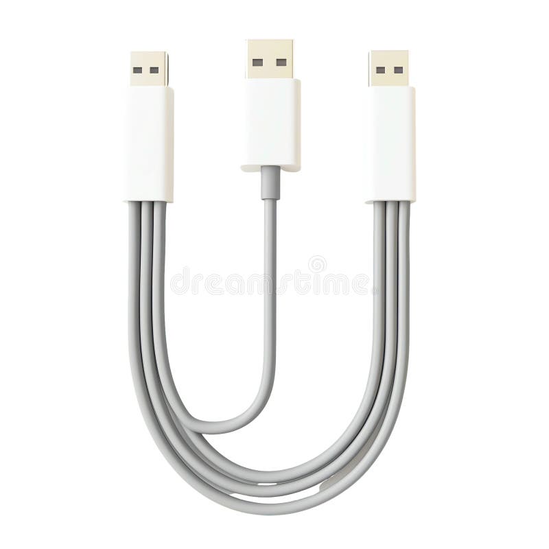 Usb Cable Connector Wire Connection Technology Gadget Device Isolated ...
