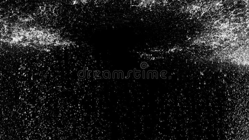 White and Gray Water Overlay Splash on Liquid Surface Isolated on Black ...