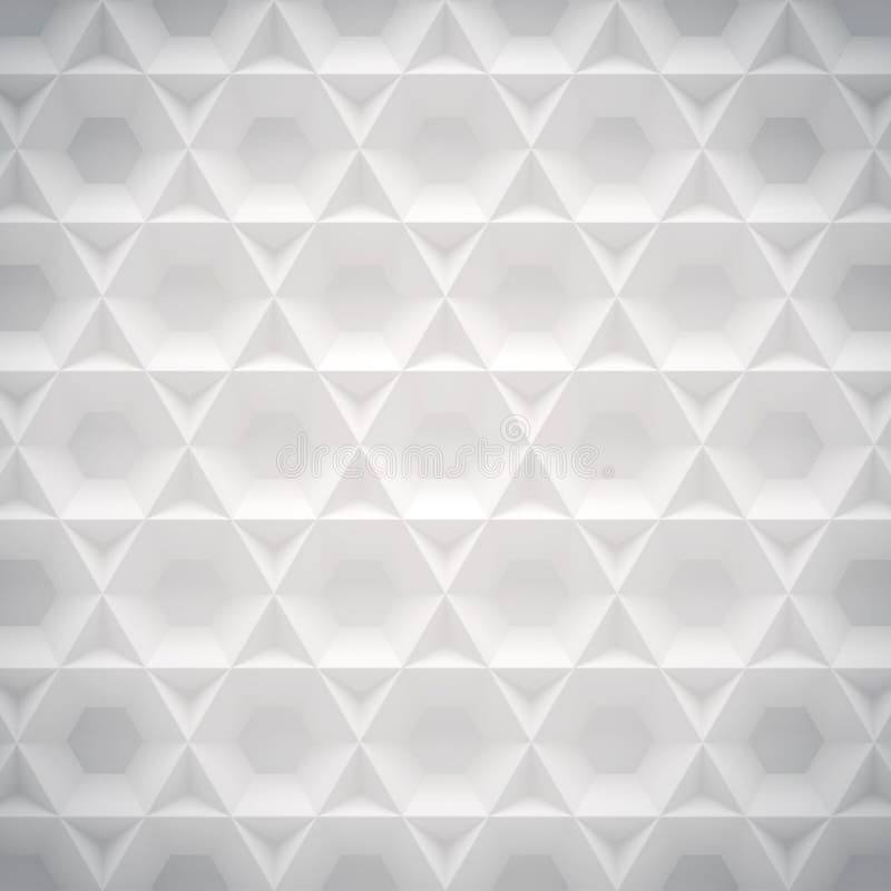 White Grayish Hexagonal Geometric Pattern - Square Background Stock ...
