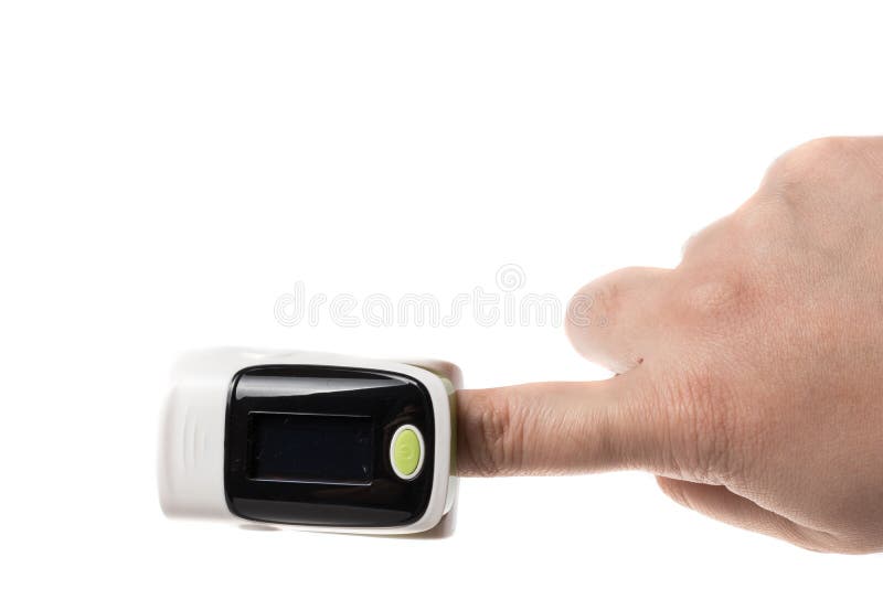 Oxymeter Device on Finger stock photo. Image of nurse - 288269390