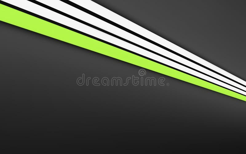 White and Green Straight Stripes on a Gray Background. 3d Pattern Lines ...