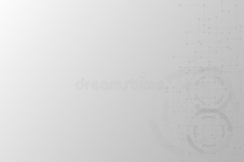 White and Grey Background in Concept of Network. Connection Concept ...